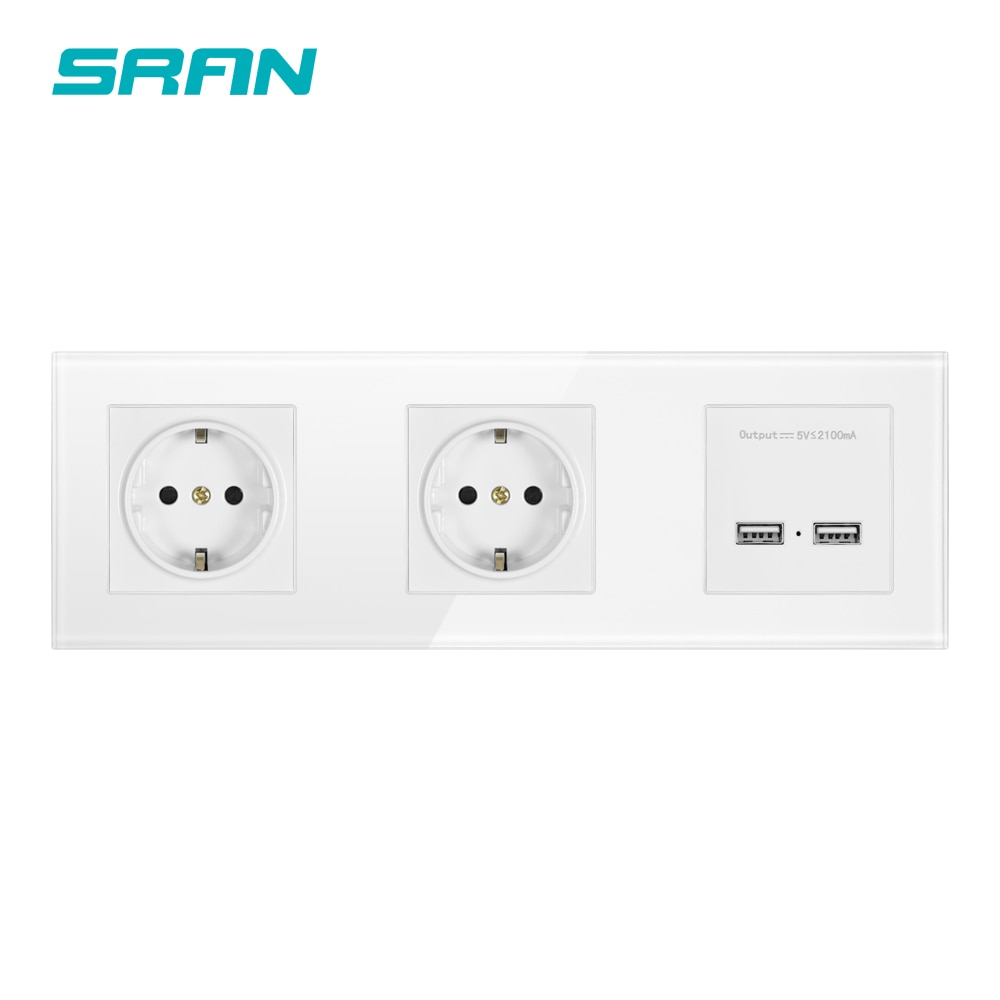 Sran Eu 3 Frame Stopcontact, 16A Plug Geaard Stopc... – Vicedeal