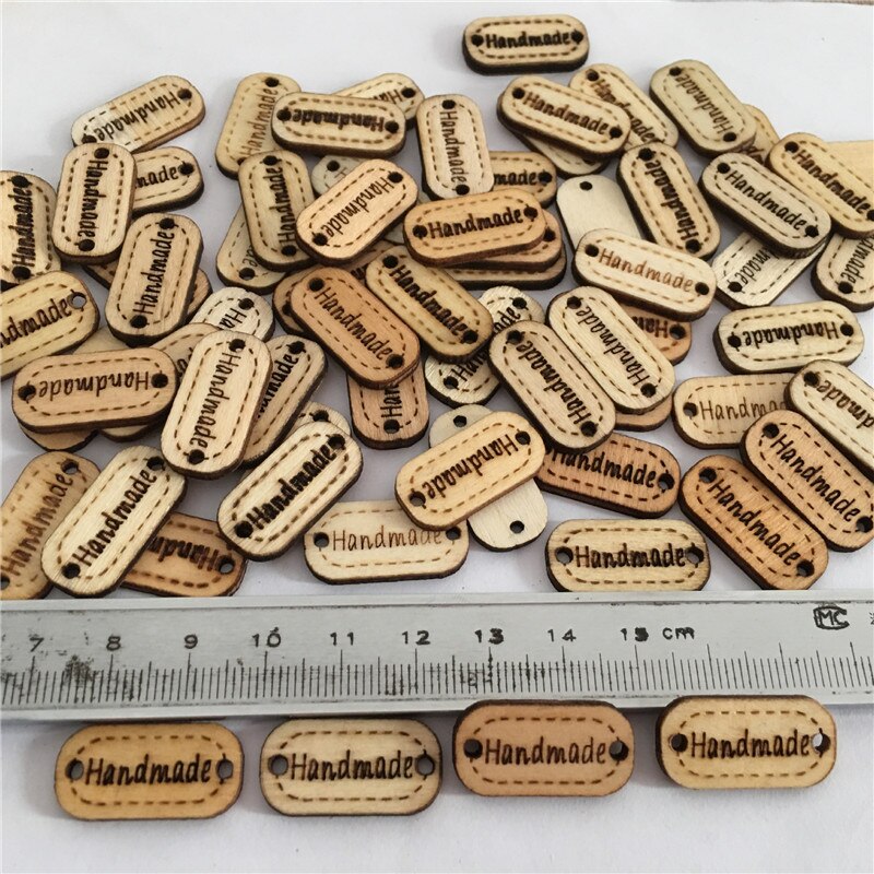 Lychee Life 100pcs Handmade Wooden Labels Oval Emb... – Grandado