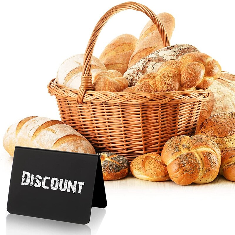 20Pcs 4 X 3 Inches Mini Chalkboard Table Tent Sign... – Grandado