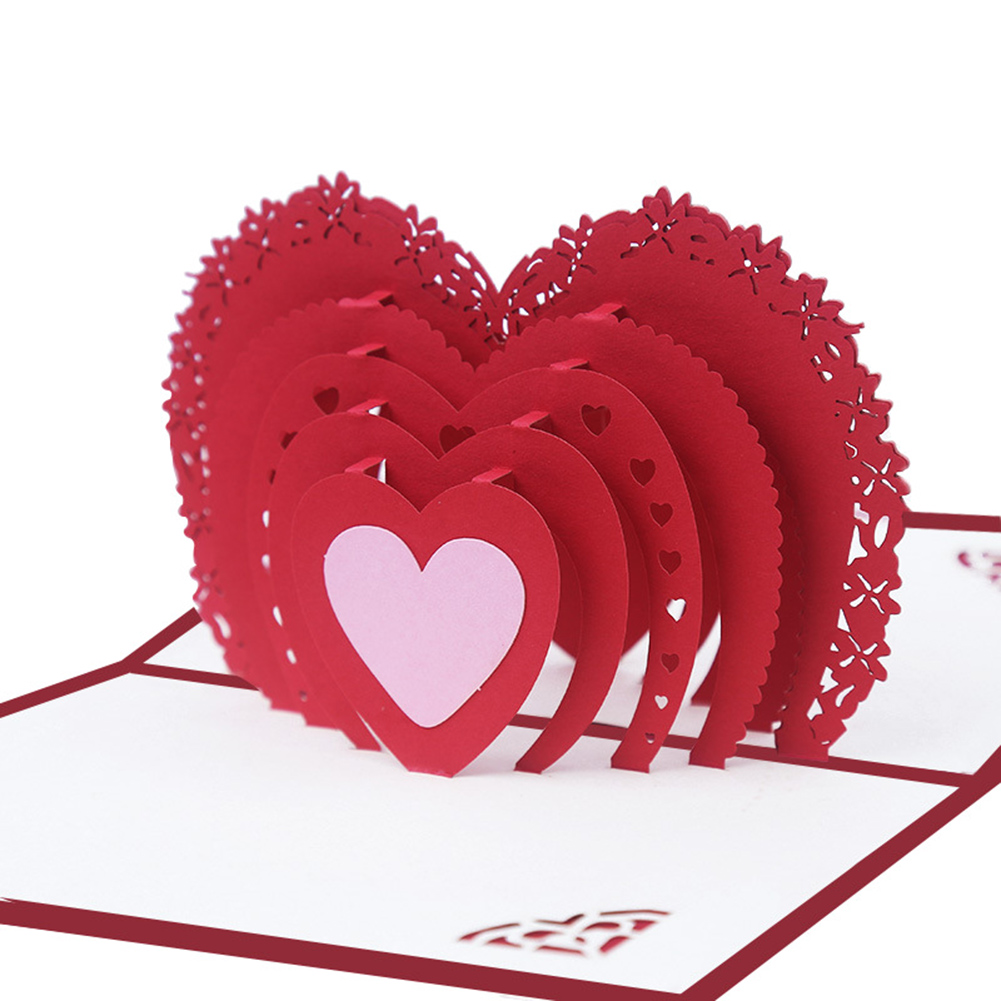 Love 3D Pop UP Cards Valentines Day Postcard with ... – Grandado