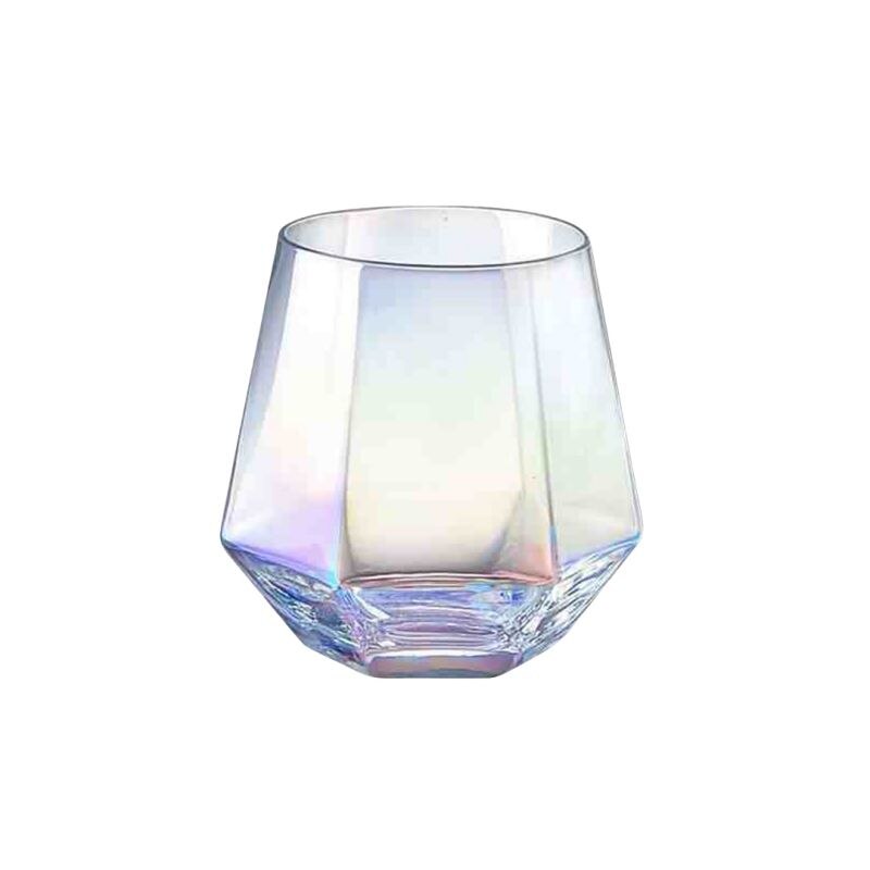 Geometry Whiskey Glass Diamond Crystal Glass Cup G... – Grandado
