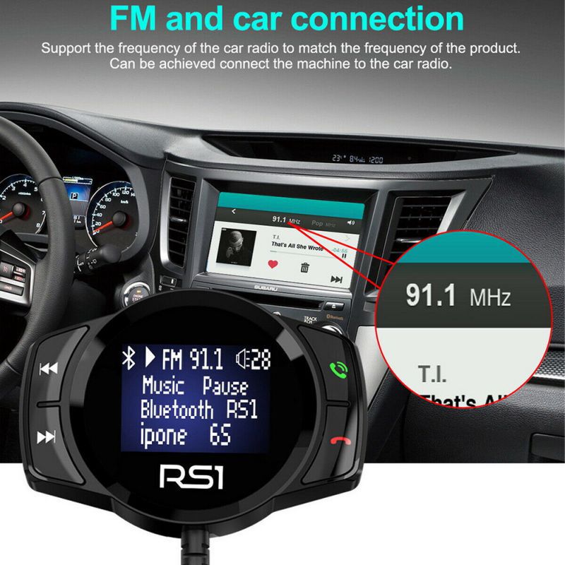 1Pcs Draadloze Bluetooth Groot Scherm Auto Kit Lcd... – Vicedeal