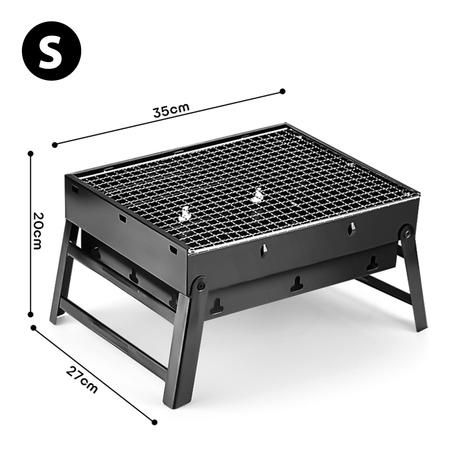 35x27x19.5cm Portable BBQ Grill Folding Charcoal G... – Vicedeal