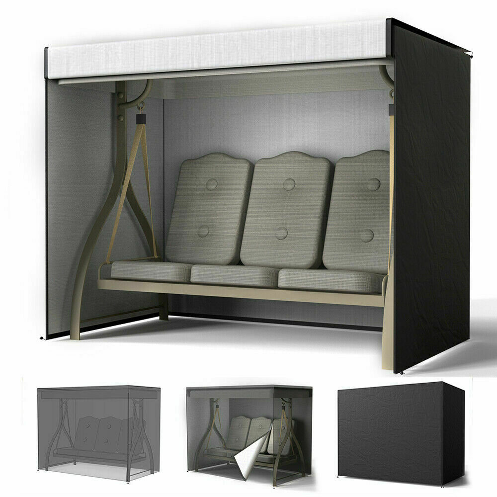 Outdoor Swing Chair Courtyard Hammock 3 Seater Gar... – Grandado