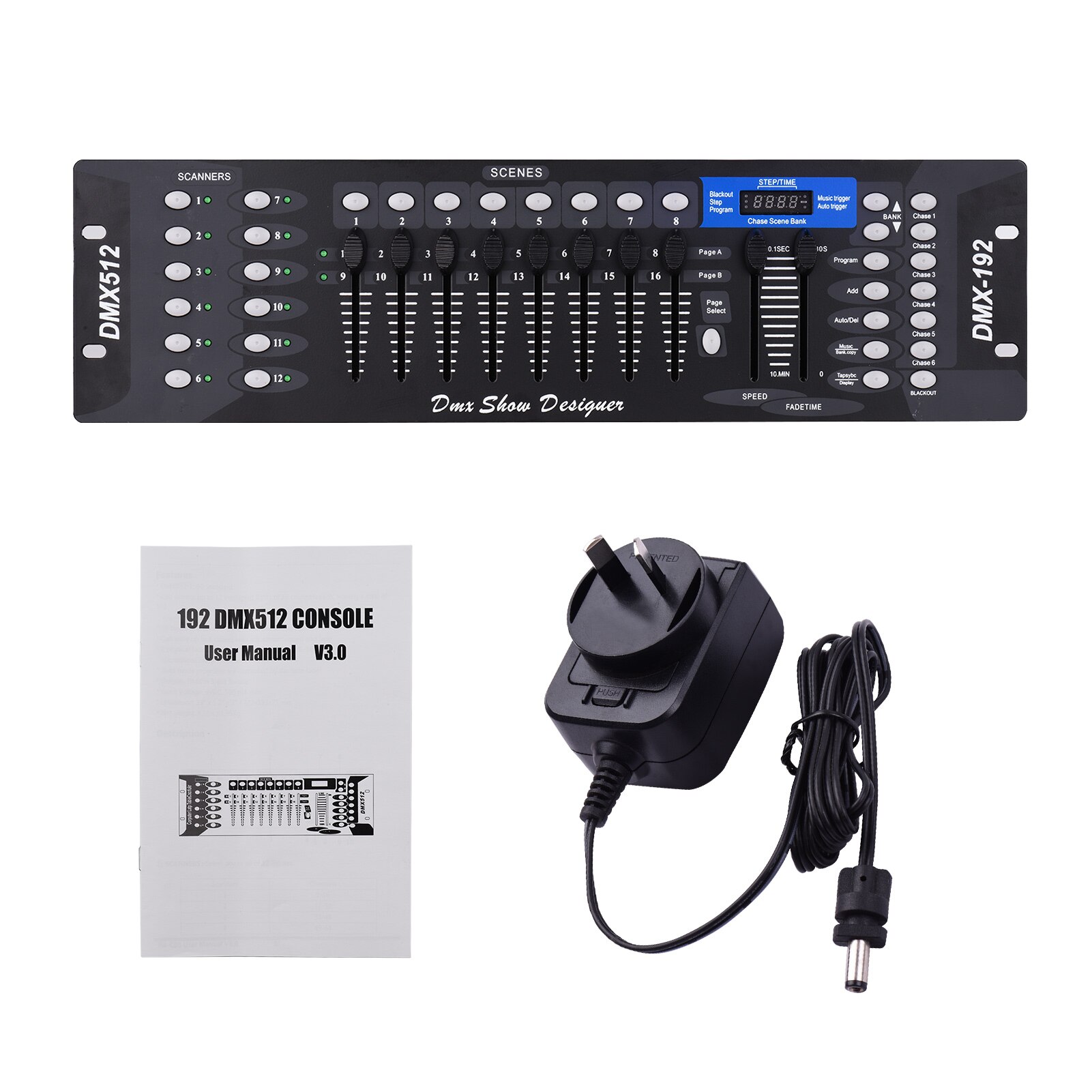 DMX512 Light Controller Console Panel 192CH Progra... – Vicedeal