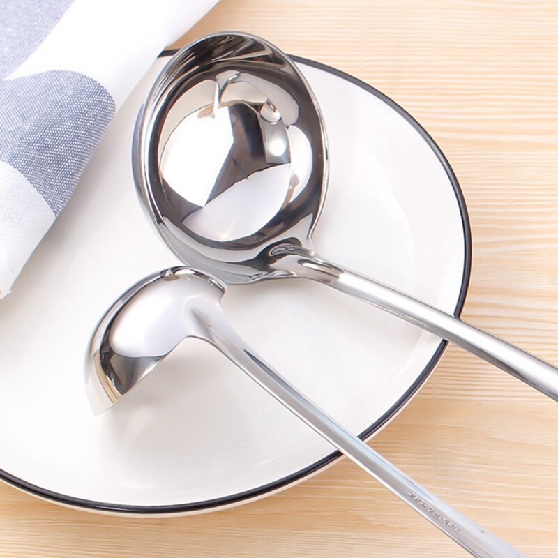 Thicken Stainless Steel Long Handle Ladle Spoon Bi... – Vicedeal