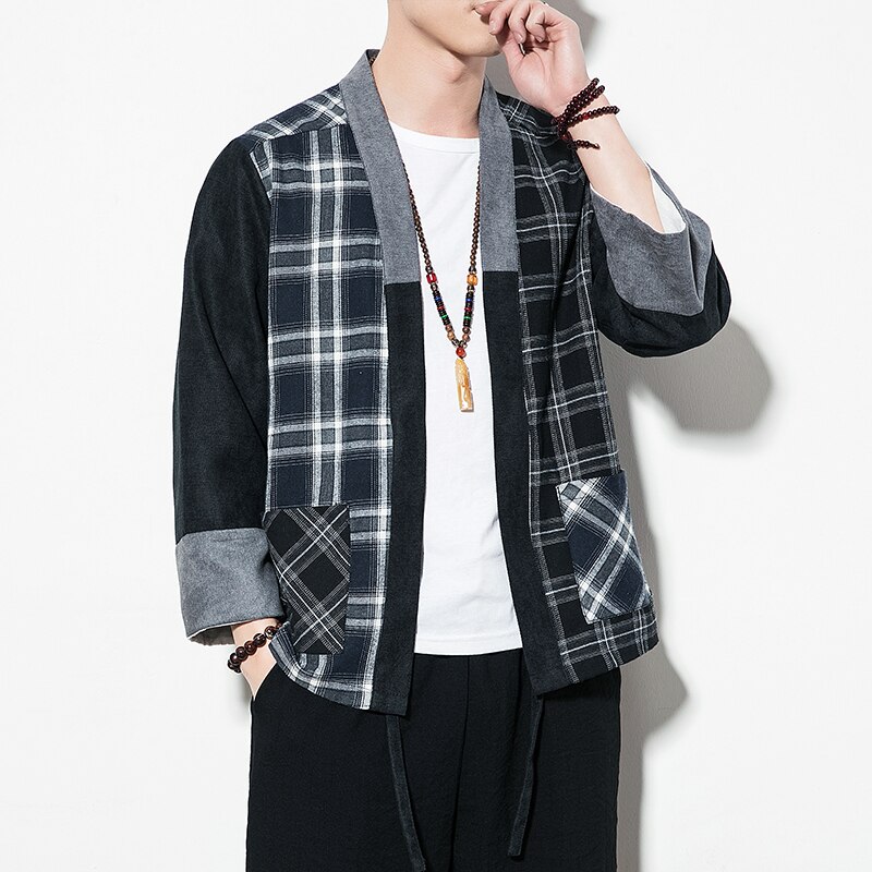 Summer Chinese style stitching contrast color plai... – Grandado