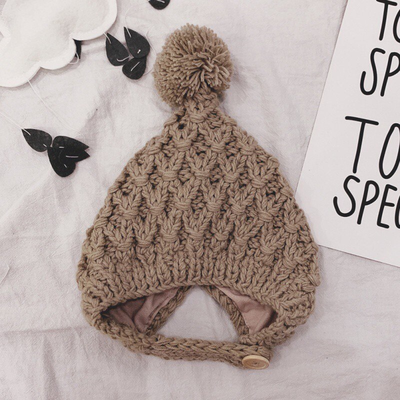 1-3 Y Children Baby Earmuff Hat Winter Soft Baby H... – Grandado