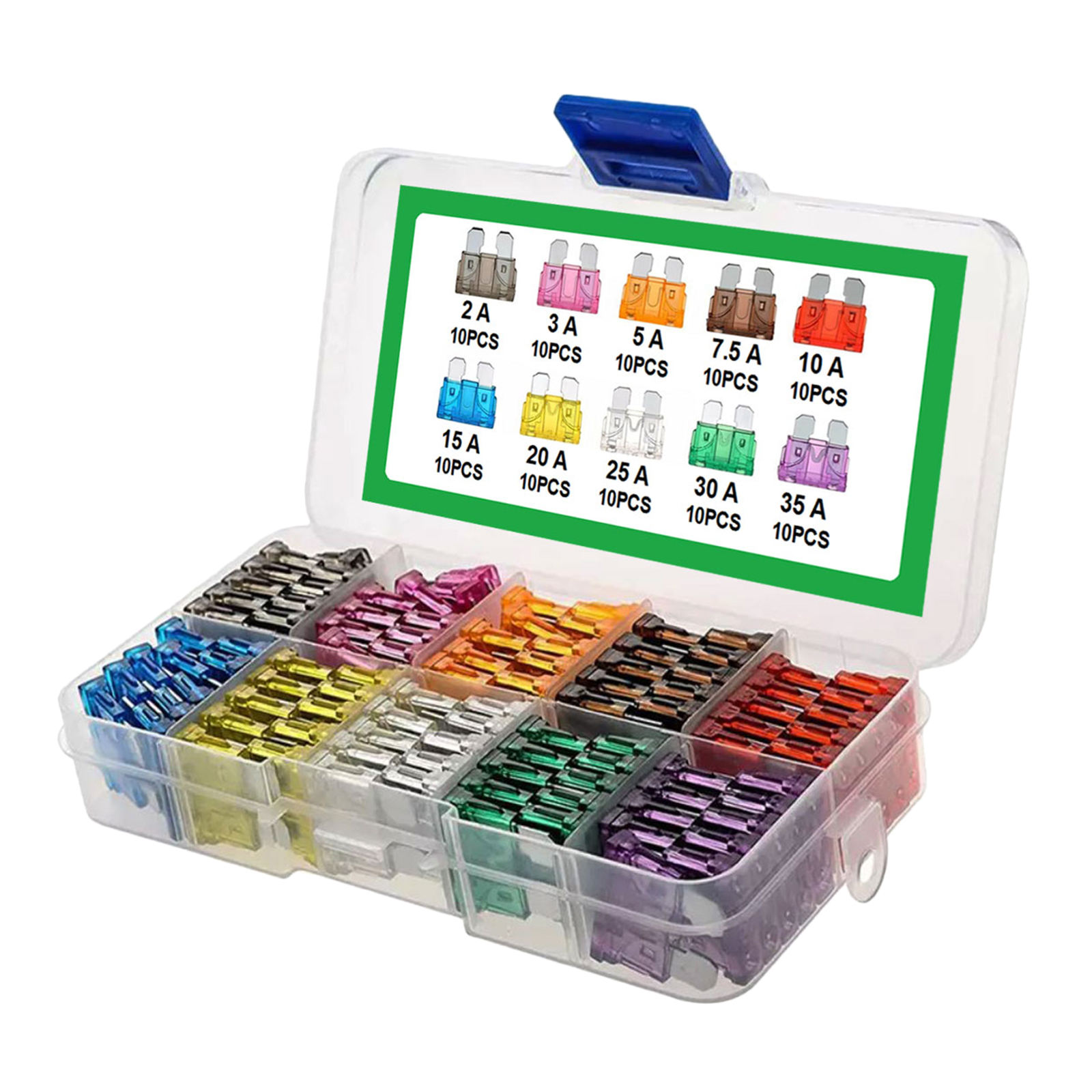 Car Fuses 100pcs Assorted Standard Blade Fuse Set ... – Grandado