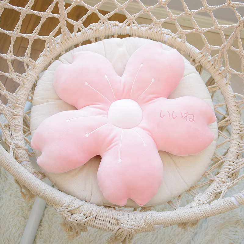 45cm Hug Pillow Pink Flower Cushion Sofa Chair Bac... – Grandado