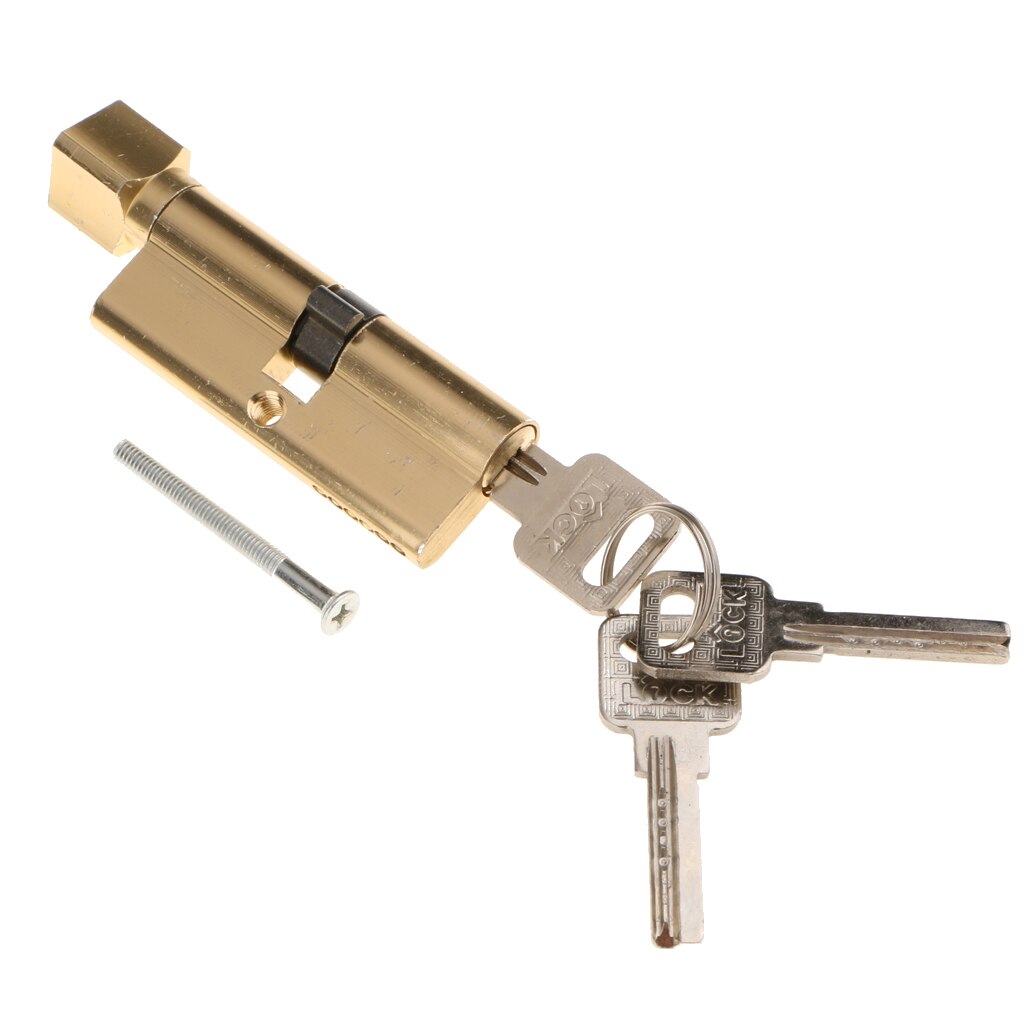 90mm Cylinder Lock with Thumb Turn Zinc Alloy Body... – Grandado