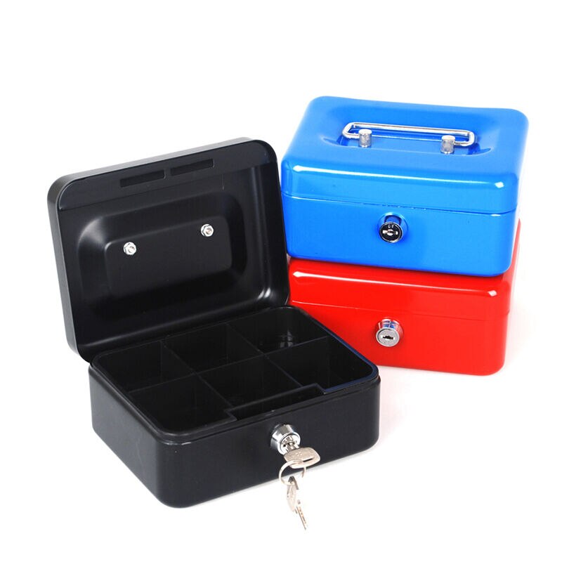 Mini Portable Steel Petty Lock Safe Box Lockable C... – Grandado