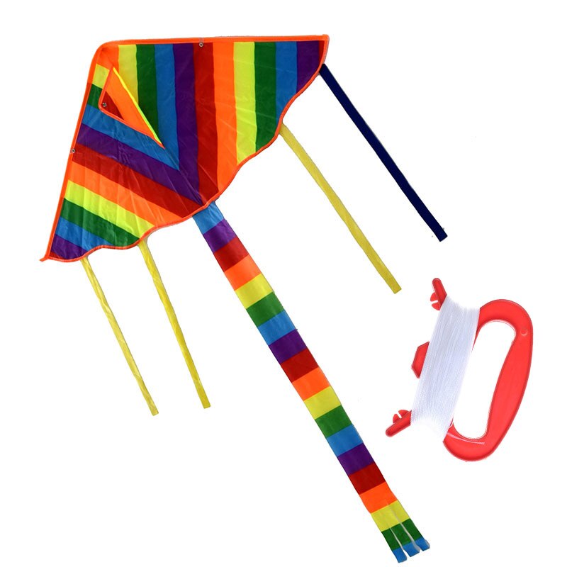 Rainbow Kite , Easy Flying, Long Tail Kites with l... – Grandado