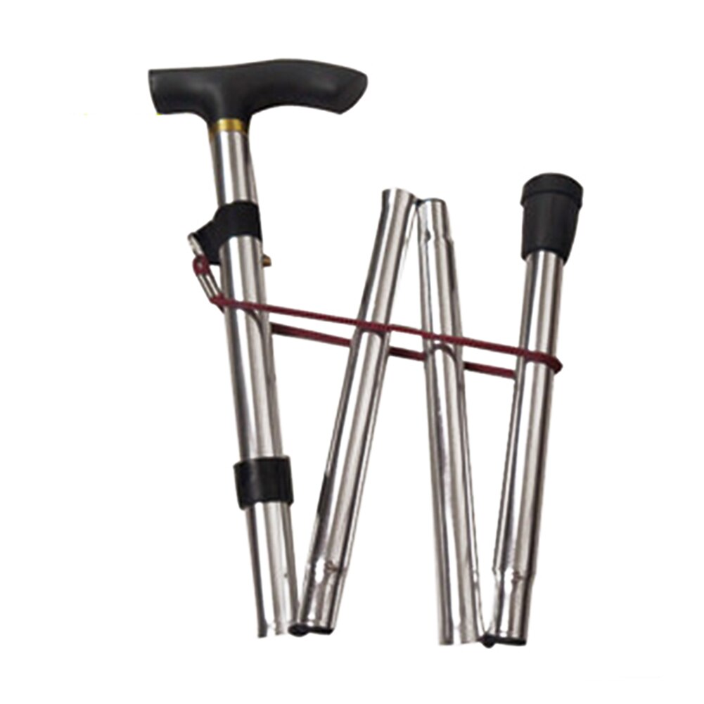 Aluminum Alloy Walking Stick T Grip Adjustable Fol... – Vicedeal