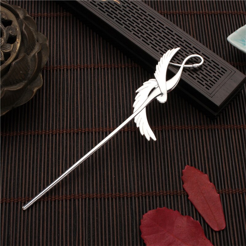 Guld metal hårklip fjer kvast hårnål hovedstykke t... – Grandado