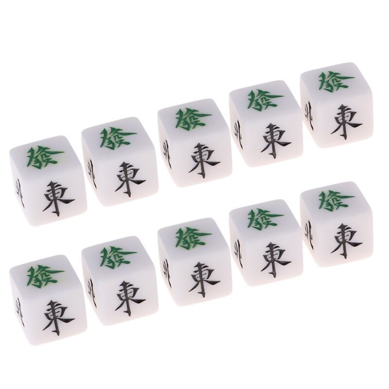 10pcs Mahjong Dice 22mm Acrylic Wind Direction Dic... – Grandado