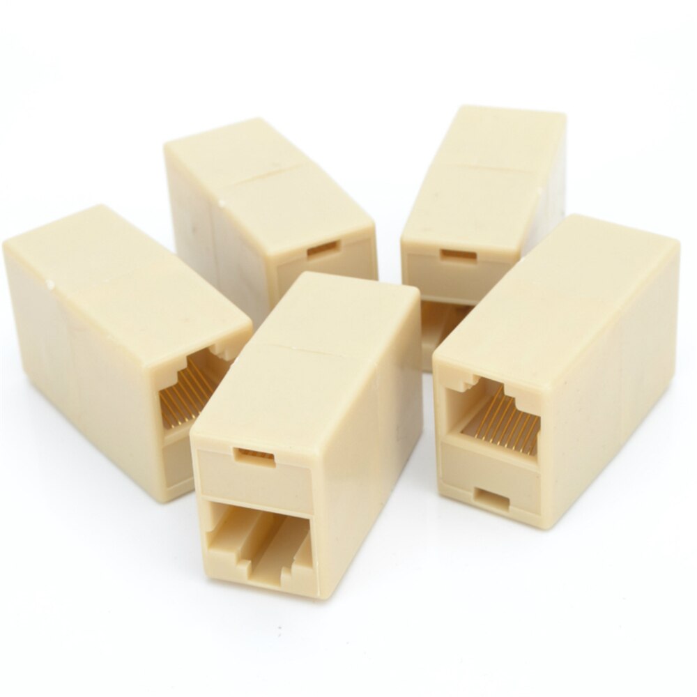 10 pcs RJ45 Dual Ethernet Network Straight Head Ad... – Grandado