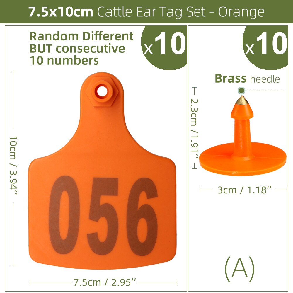 7.5x10CM Different But Consecutive Numbers Cattle ... – Grandado