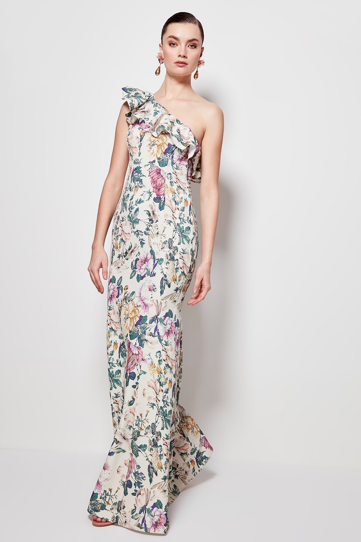 Trendyol Flower Pattern Evening Dresses & Prom Gow... – Vicedeal