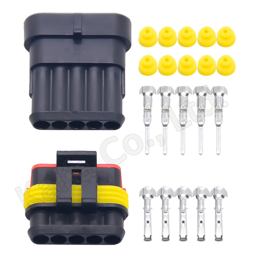 5 sets Kit 1P 2P 3P 4P 5P 6P AMP 1.5 mannelijke en... – Vicedeal