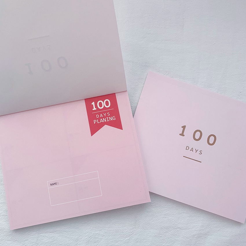 100 Day Countdown Calendar Daily Planner School Su... – Grandado