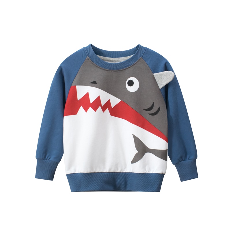 Novelty Shark Hoodies Boys Clothes 2022 Fall Sprin... – Grandado