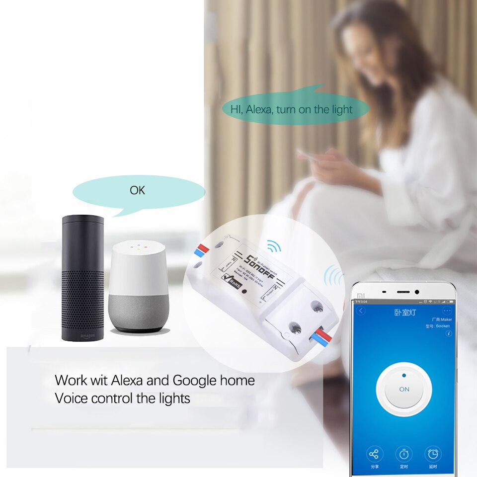 Sonoff Wifi Smart basic Switch 1CH/4CH R2 DIY Scha... – Grandado