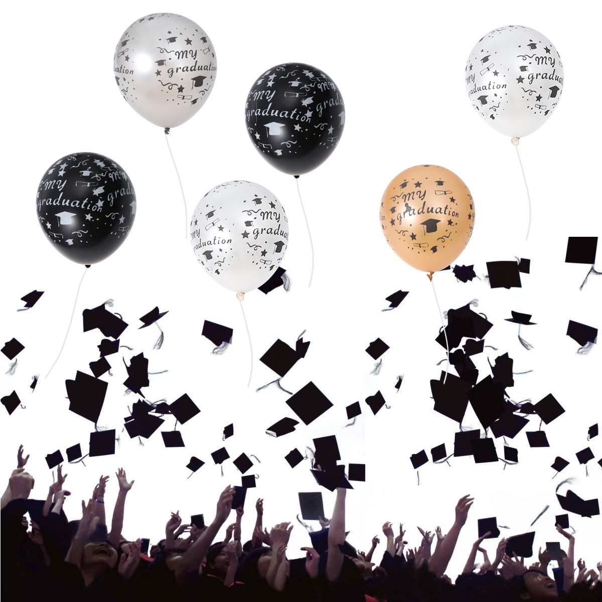 20pcs 12 Inch Graduation Latex Balloons Decorative... – Grandado