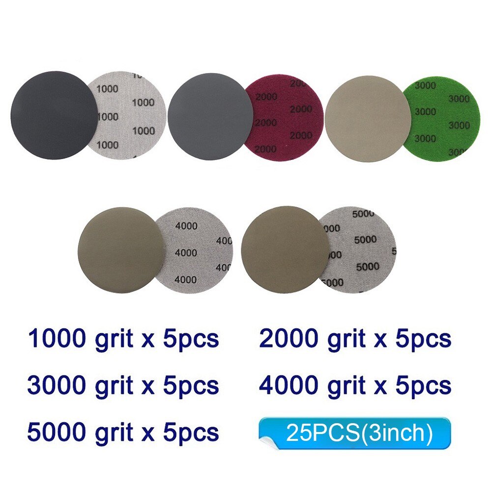 25pcs Abrasives Sanding Discs For Stone 2/3/4/5 In... – Grandado