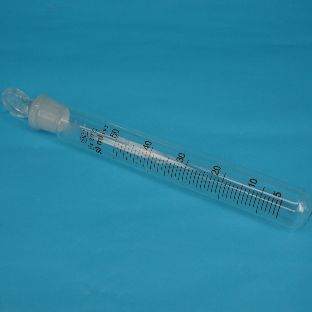 50ml Graduated Line Lab Clear Glass Test Tube Roun... – Grandado