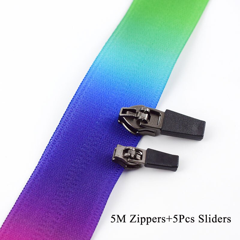 5Meters Meetee 3# 5# Nylon Open-End Waterproof Zip... – Grandado