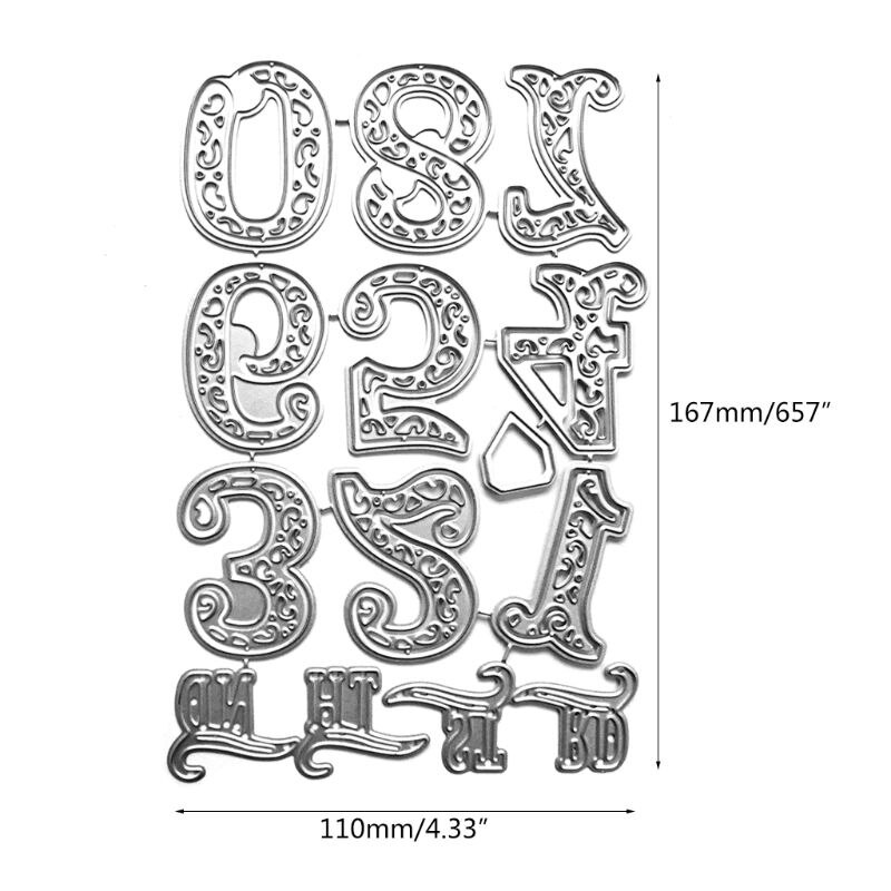 Carbon Steel Cartoon Math Numbers Stencil Template... – Grandado