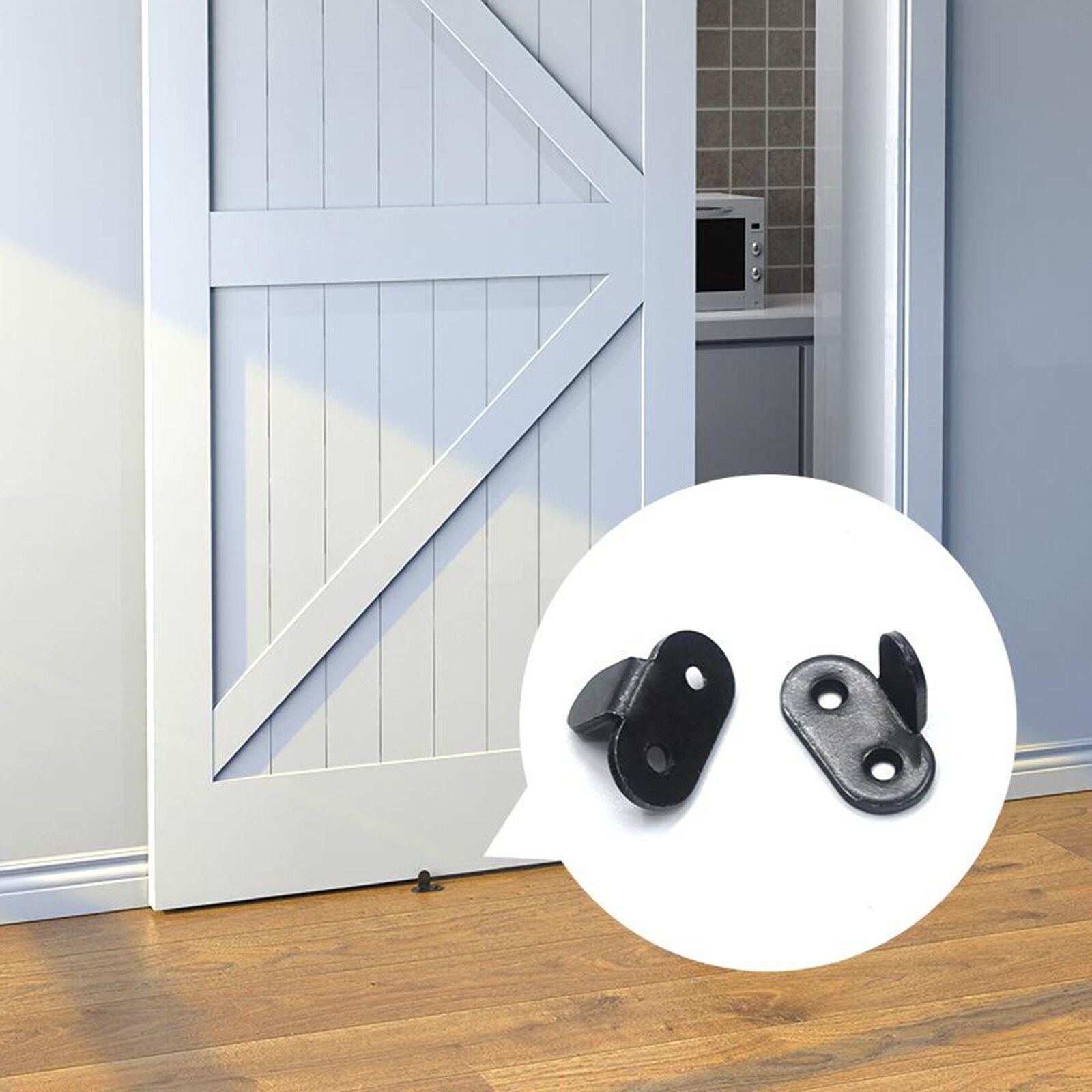 2x Wall Mount Adjustable Floor Guide Carbon Steel ... – Grandado