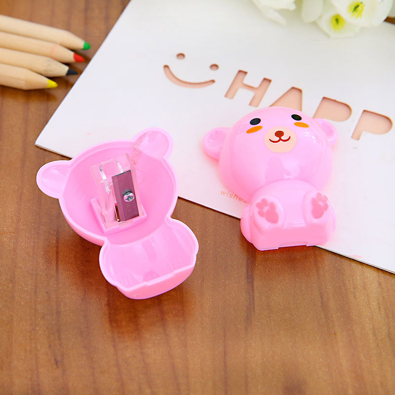 1 Piece Pencil Sharpener Cute Bear Kawaii Stationa... – Grandado