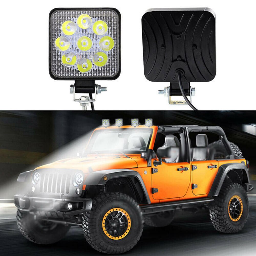 2X Square 27 W 9 LED Work Light 12/24V Off Road Fl... – Vicedeal