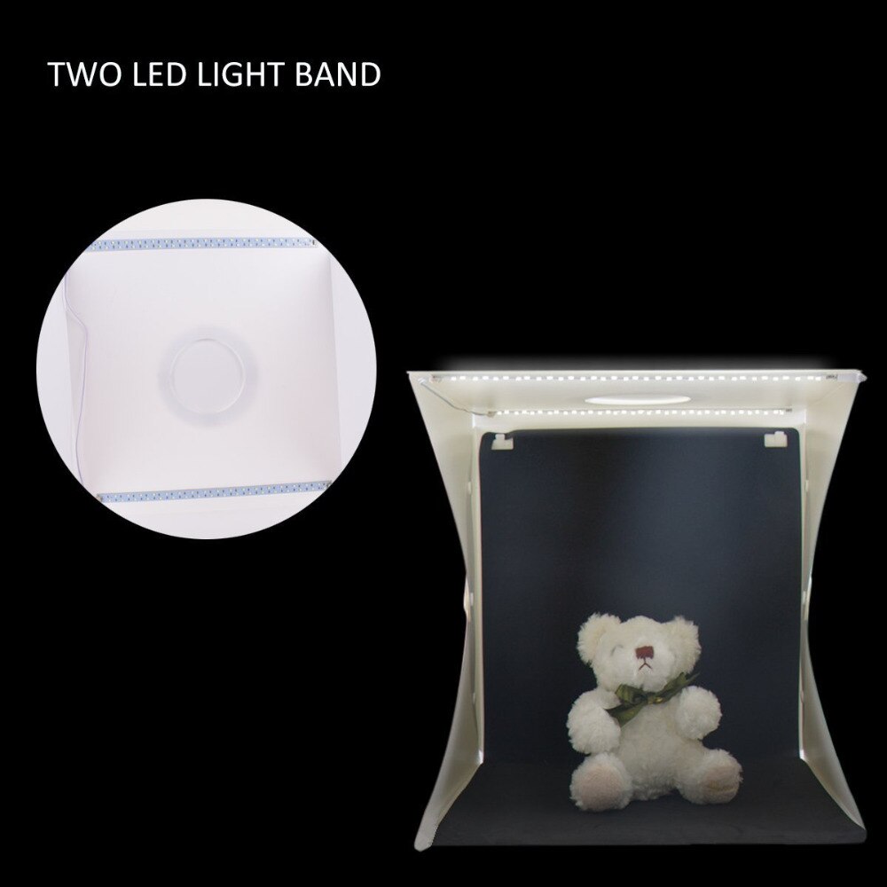 2 LED Folding Lightbox 40*40 Portable Photography ... – Vicedeal