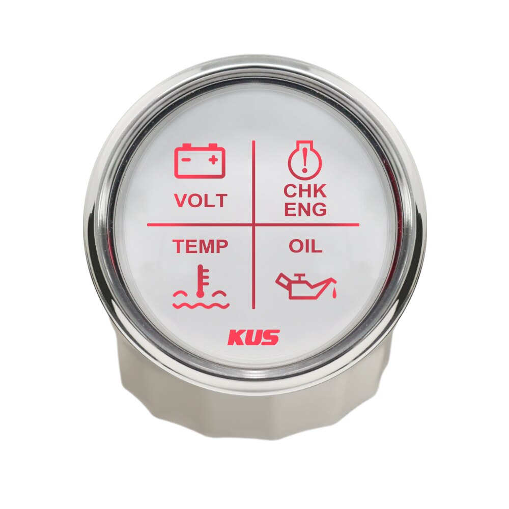 Kus 52Mm Waterdichte 4LED Motor Alarm Gauge Meter ... – Grandado