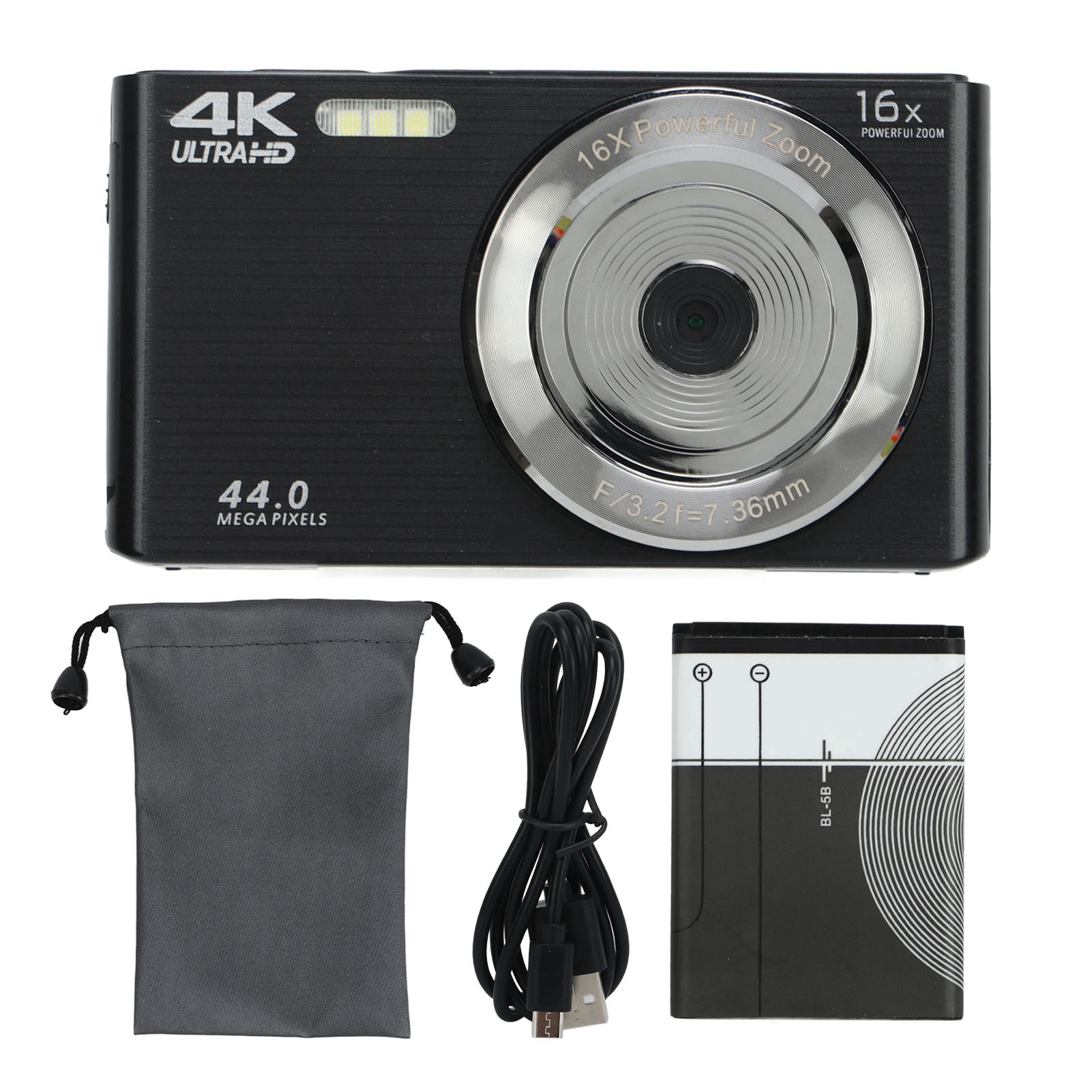 16X Digital Zoom Camera 2.8in Screen 4K 44MP Shock... – Vicedeal