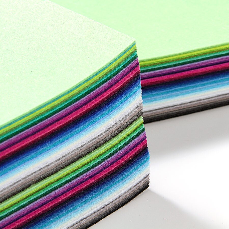 88 kleuren Vilt Stof Geweven Vilt 1mm Dikte 88 She... – Grandado