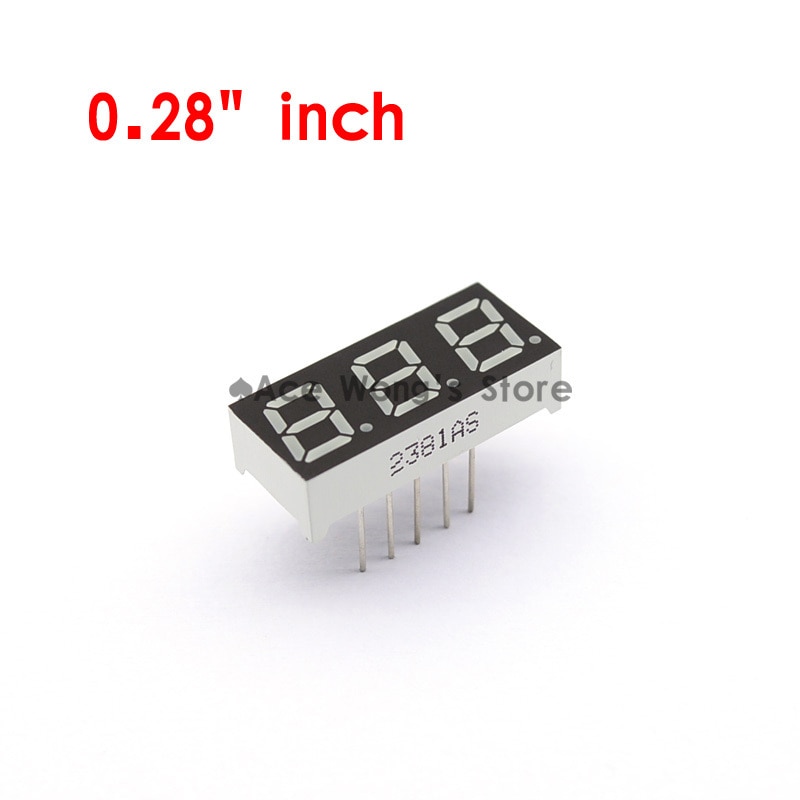 (10Pcs/lot) 0.28" inch 3 Digits 7 Segment Segment ... – Grandado