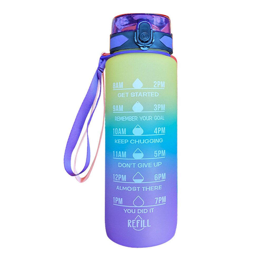 Botella de agua motivacional de 32oz con marcador ... – Grandado