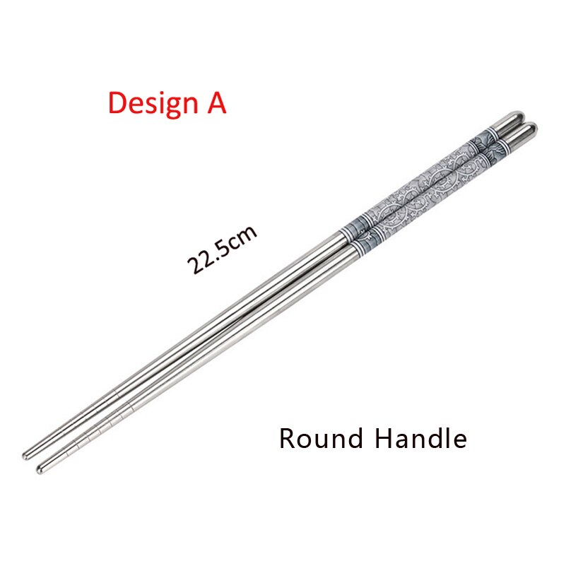 1 Pair Stainless Steel Chopsticks Reusable Korean ... – Vicedeal