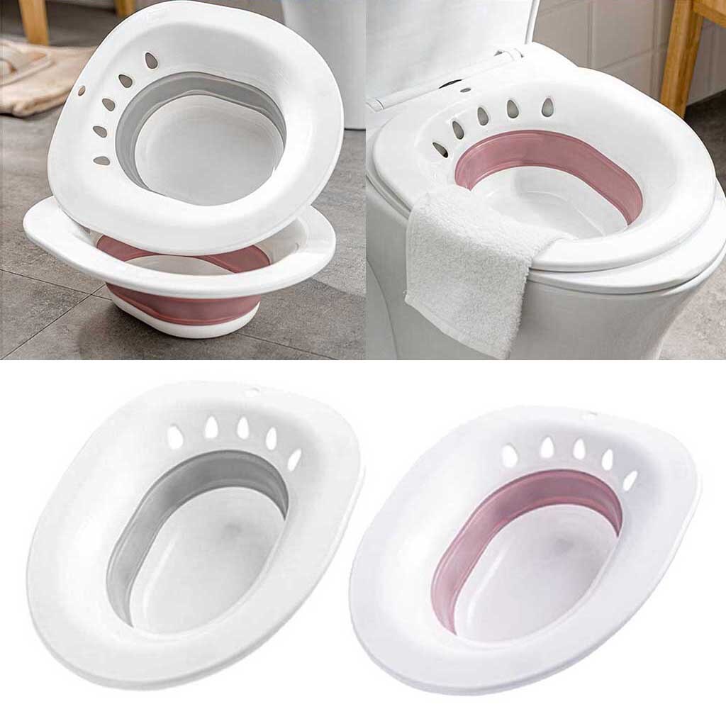 2Pcs Folding Sitz Bath Tubs on The Toilet for Elde... – Grandado