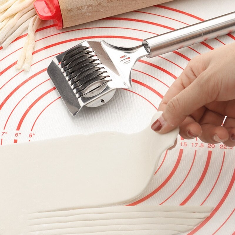 Stainless Steel Noodle Lattice Roller Docker Dough... – Grandado