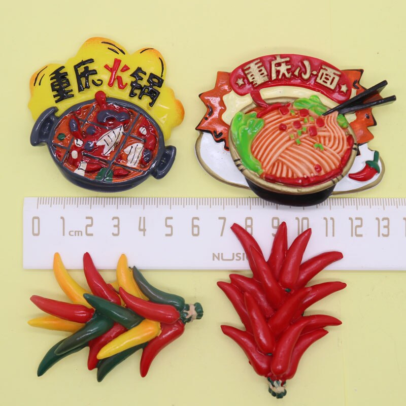 fridge magnet chinese traditional food pot chili m... – Grandado