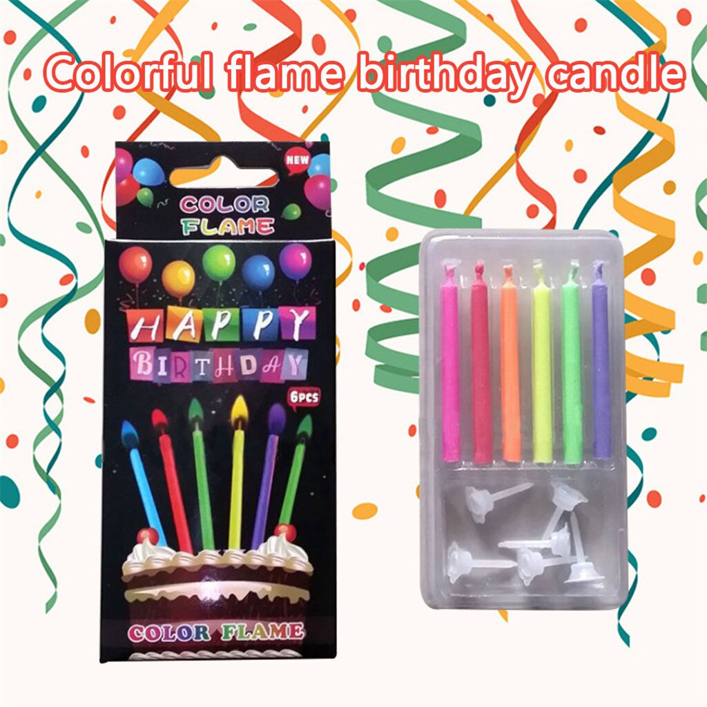 Happy Birthday Candle 6/12pcs Party Festival Color... – Vicedeal