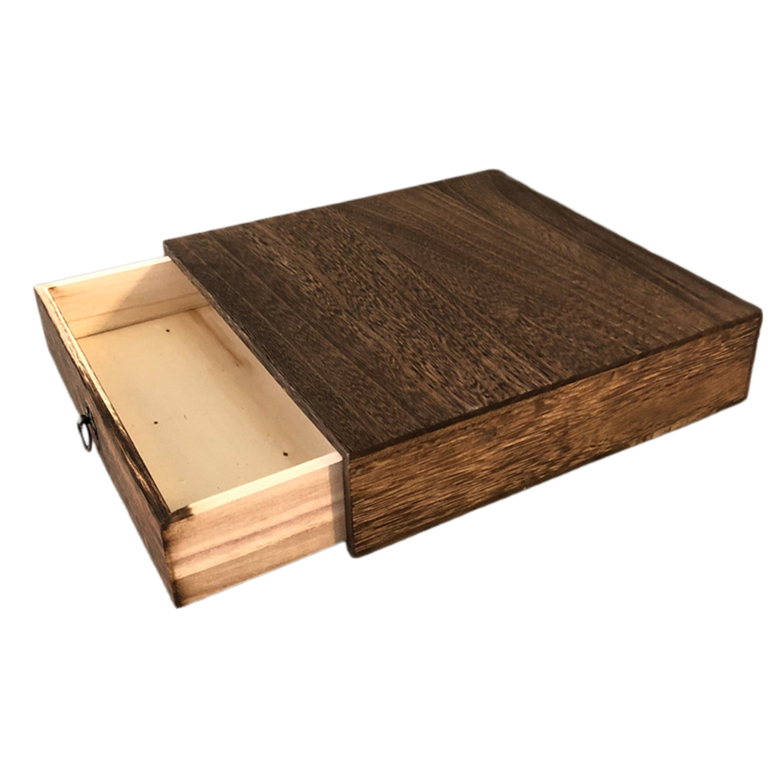 Vintage Wood Storage Box with Lock Suitcase Jewelr... – Vicedeal