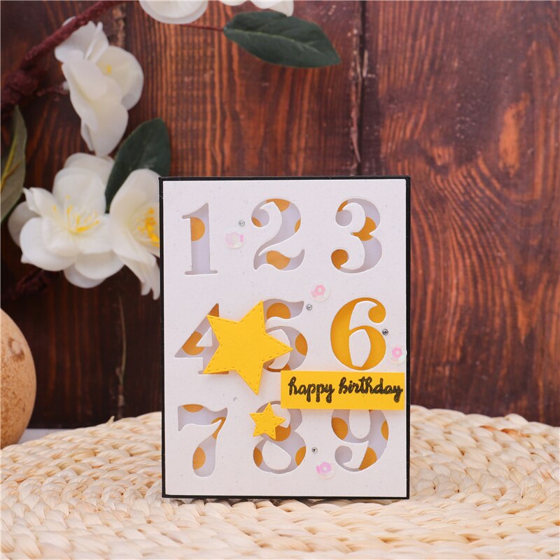 InLoveArts 1-9 Number Metal Cutting Dies for decor... – Grandado