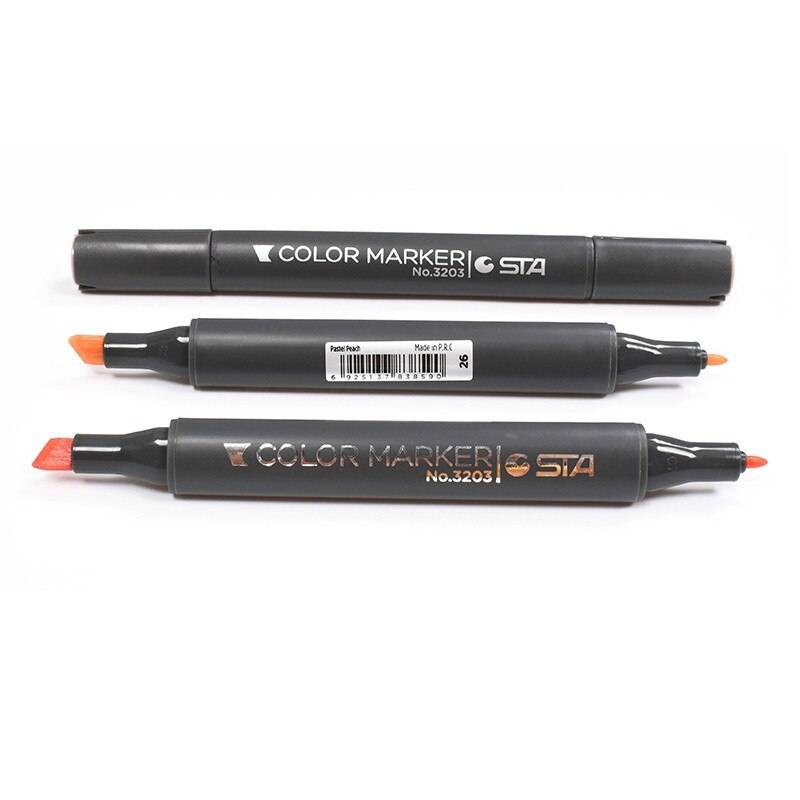 12 Color Skin Tones Marker Pen Set Double Headed A... – Vicedeal