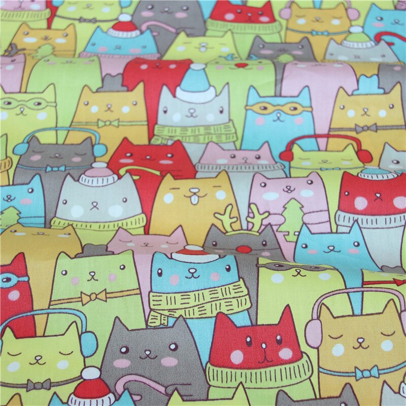 Cartoon Print Cotton Printed Fabric Child Clothing... – Grandado